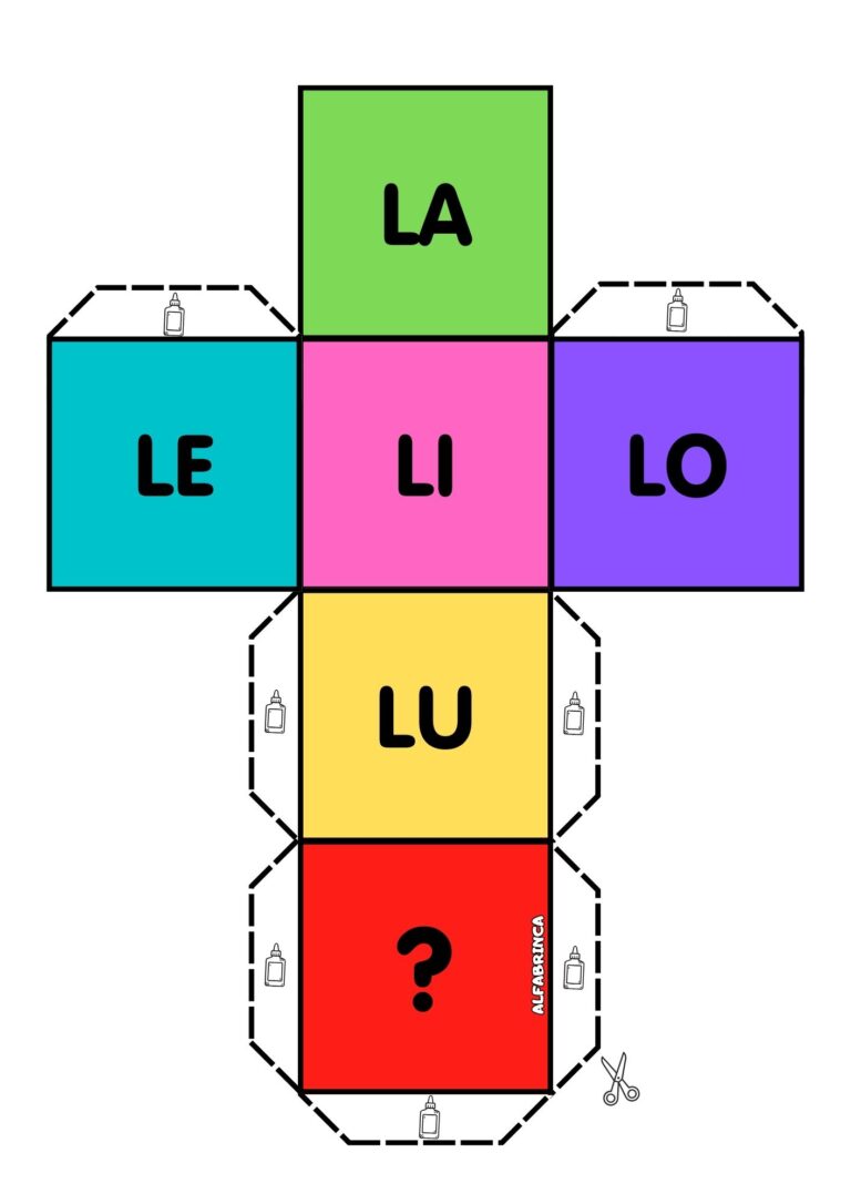 Atividades para imprimir - La Le Li Lo Lu - Alfabrinca